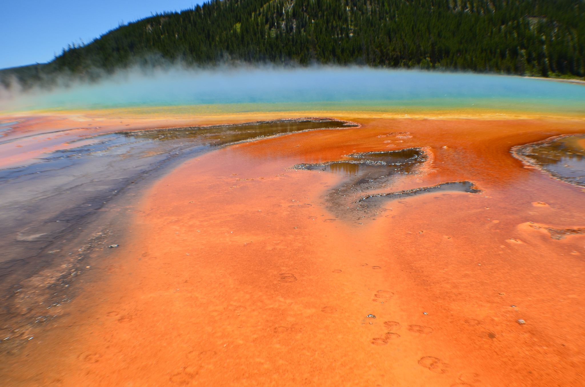 Yellowstone National Park: Firehole Lake Drive, Midway Geyser Basin ...